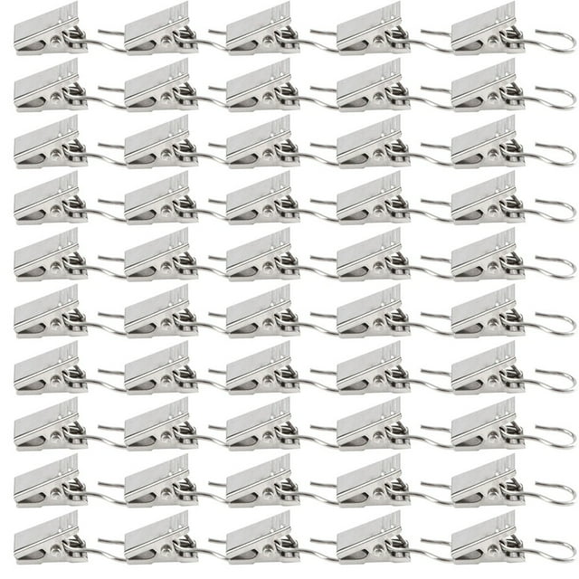 Curtain Rod Clips Drapery Clip Metal Shower Curtain Rod Clip Rings ...