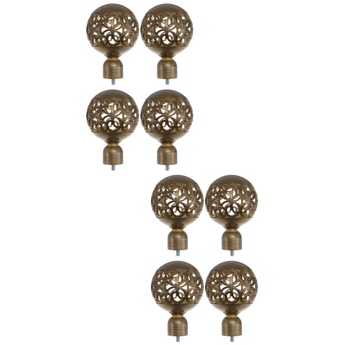 Curtain Rod Decorative Window Ends Plastic Cap Home Accents Drape Caps ...