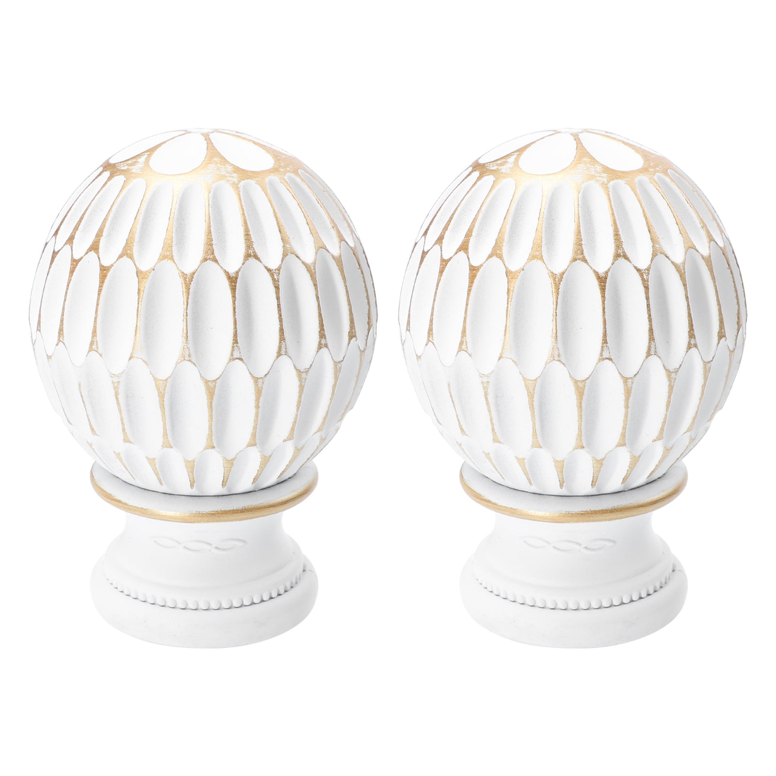 Curtain Rod End Drape Pole Drapery Finial Honeycomb Finials Ends Rail ...