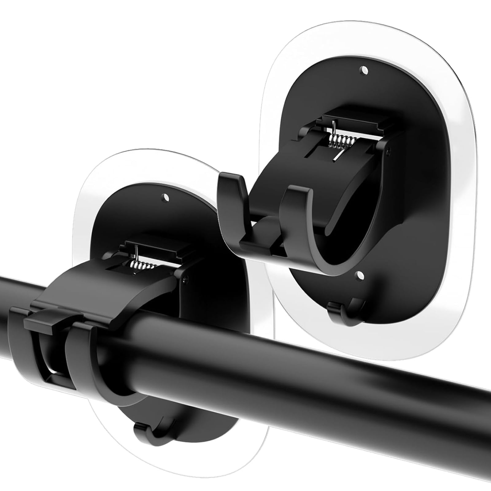 Curtain Rod Holder，no Nail Curtain Rod Holders，Adhesive Curtain Rod ...