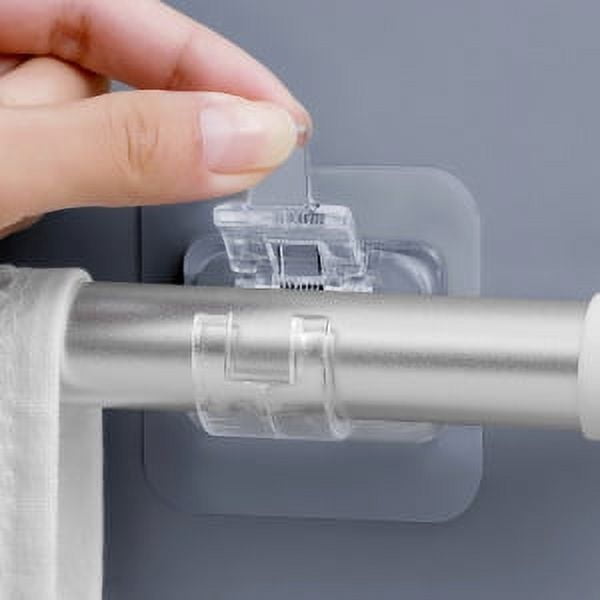 Curtain Rod Hook door curtain non-perforated towel Rod curtain rod ...