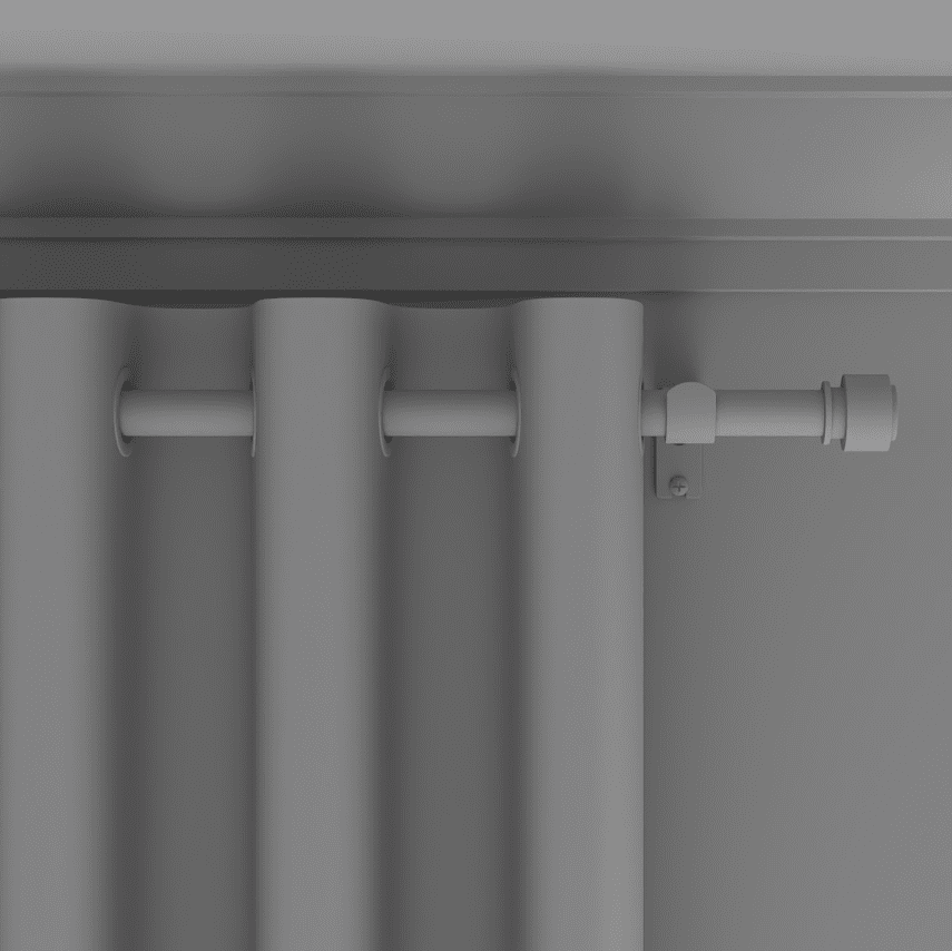 Curtain Rods 120-200 Inch, 210-inch Rod, Adjustable Length Heavy Duty ...