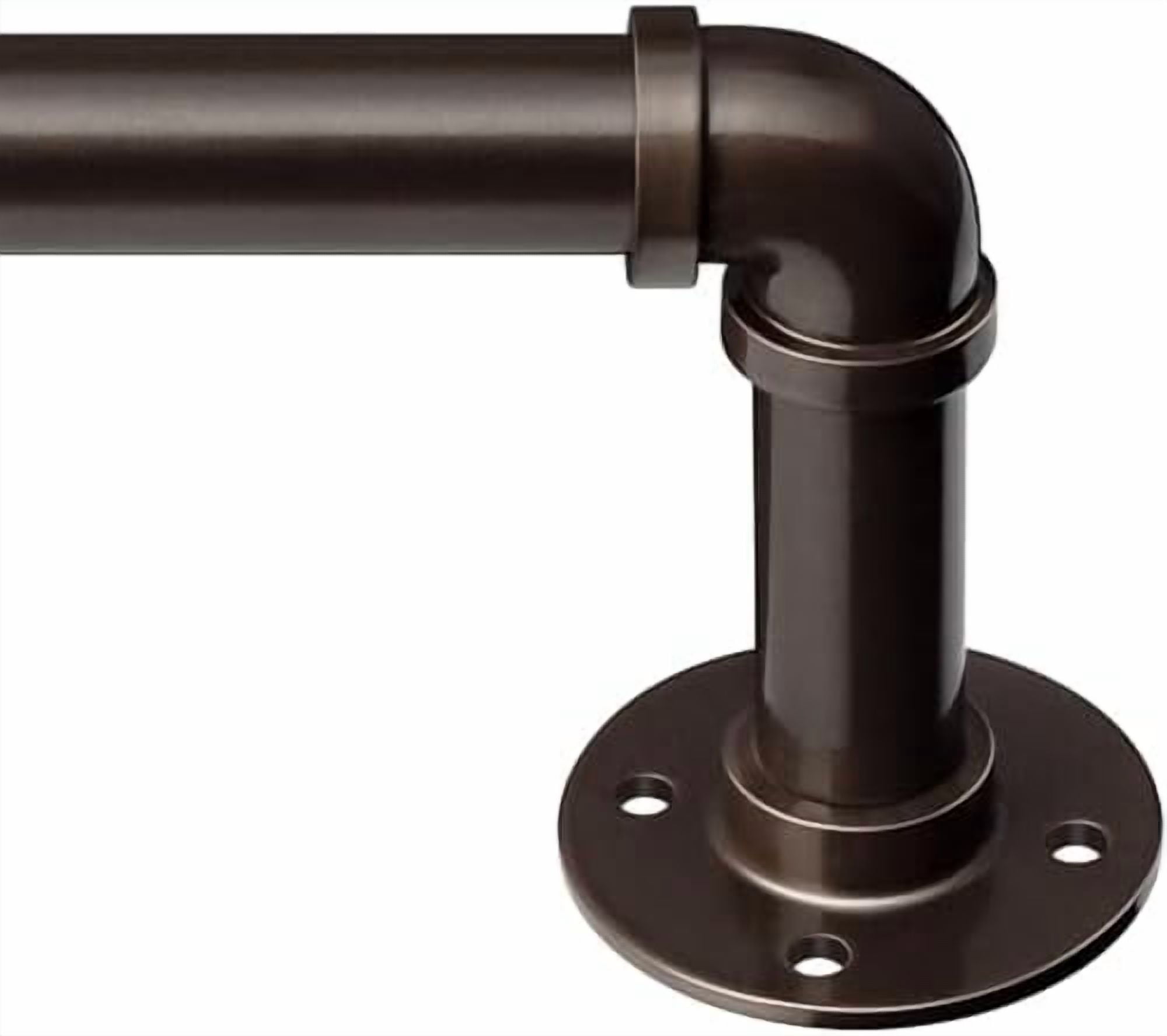 Curtain Rods for Windows 144 to 168, 1 Inch Industrial Wrap Around ...