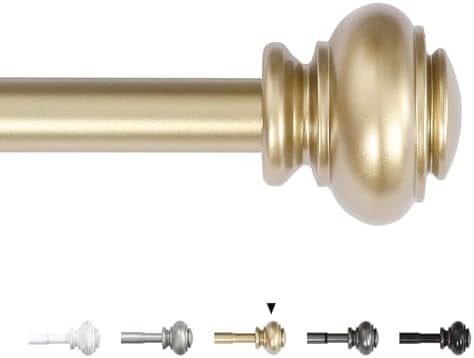 Curtain Rods for Windows 16.2 to 28.2 Inches 3/4 inch Diameter ...