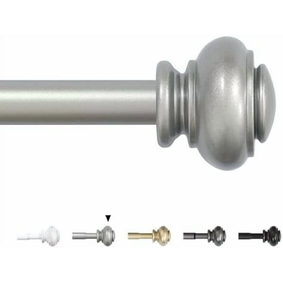 Curtain Rods for Windows 16.2 to 43.8 Inches 3/4 inch Diameter ...