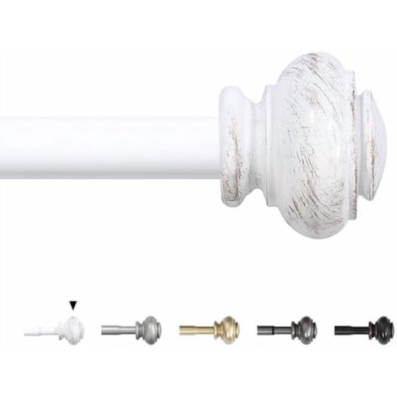 Curtain Rods for Windows 16.2 to 90.6 Inches 3/4 inch Diameter ...
