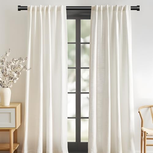 Curtain Rods for Windows 18 to 42 Inch(1.5-3.75 Feet),Black 1 ...