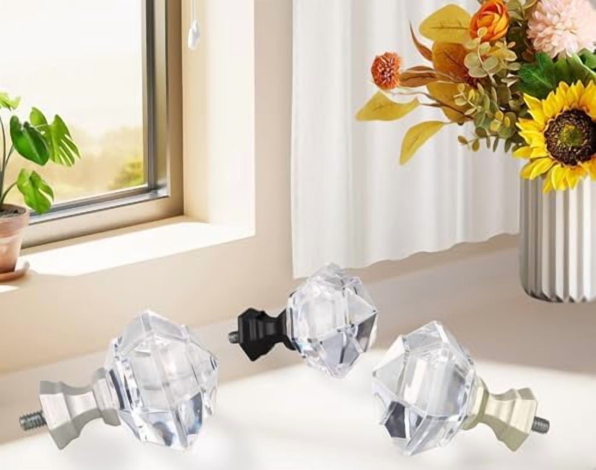Curtain Rods for Windows 20 to 53 Inch(1.6 to 4.4 ft), Telescoping ...