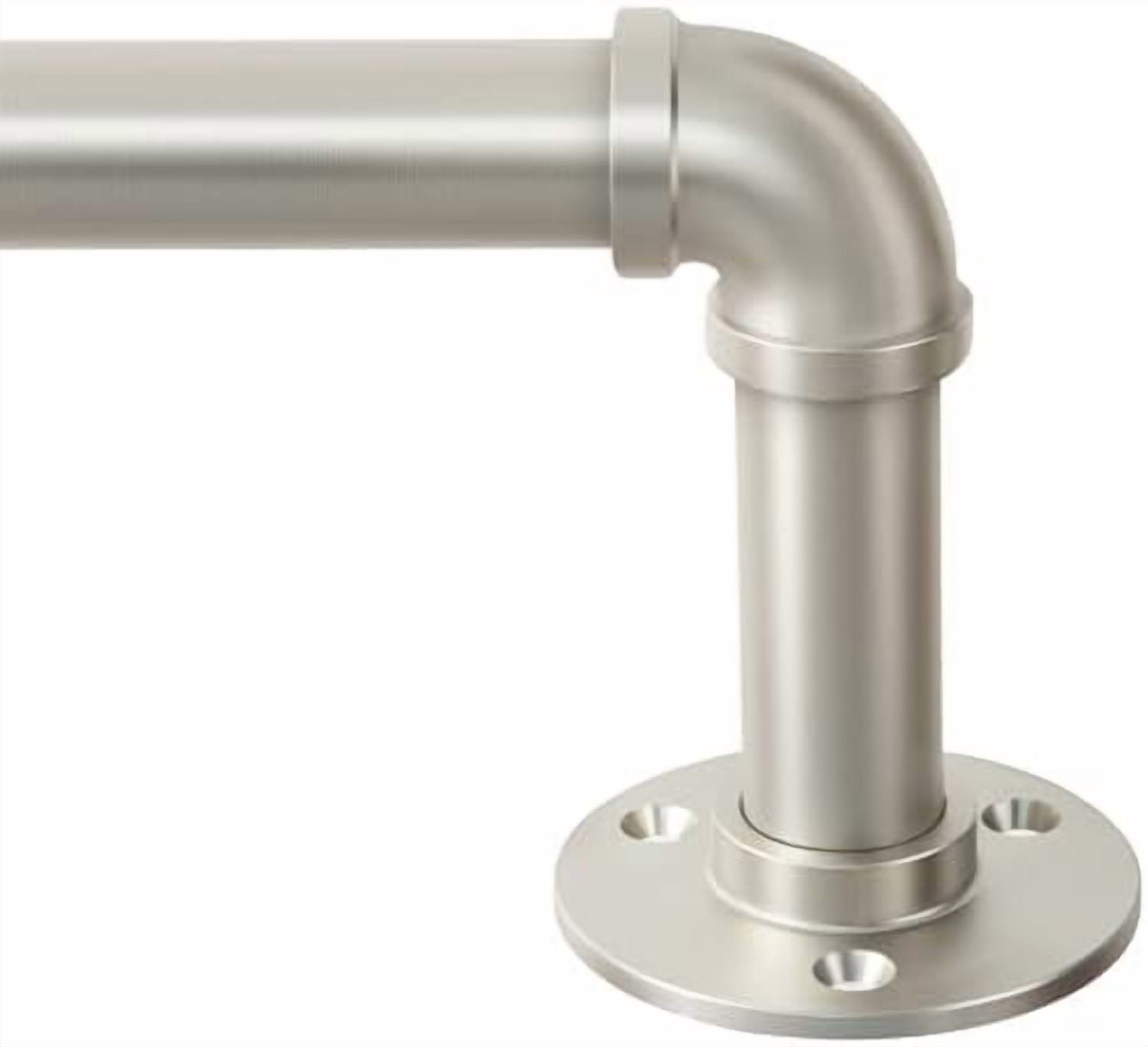 Curtain Rods for Windows 32 to 48, 1 Inch Industrial Wrap Around ...
