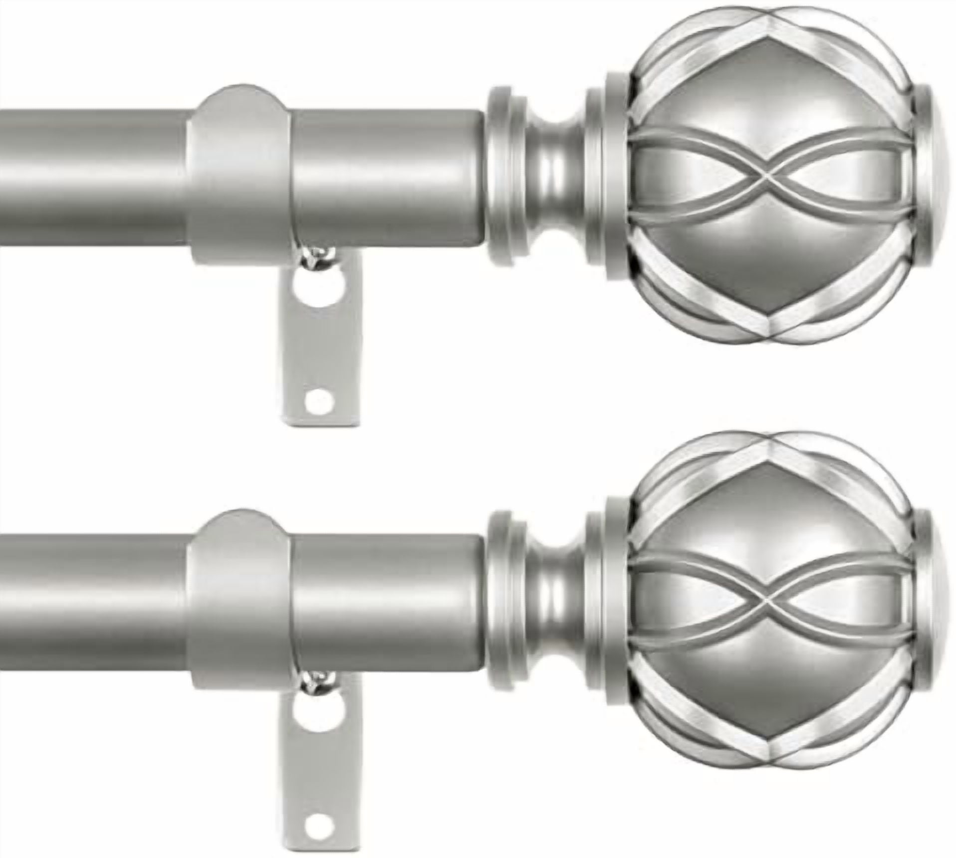 Curtain Rods for Windows 32 to 58 Inch, Curtain Rods 2 Pack, New ...