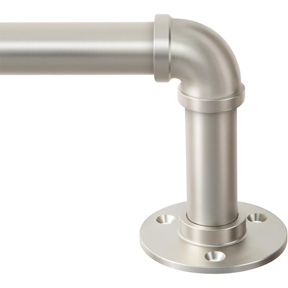 Curtain Rods for Windows 48 to 84, 1 Inch Industrial Wrap Around ...