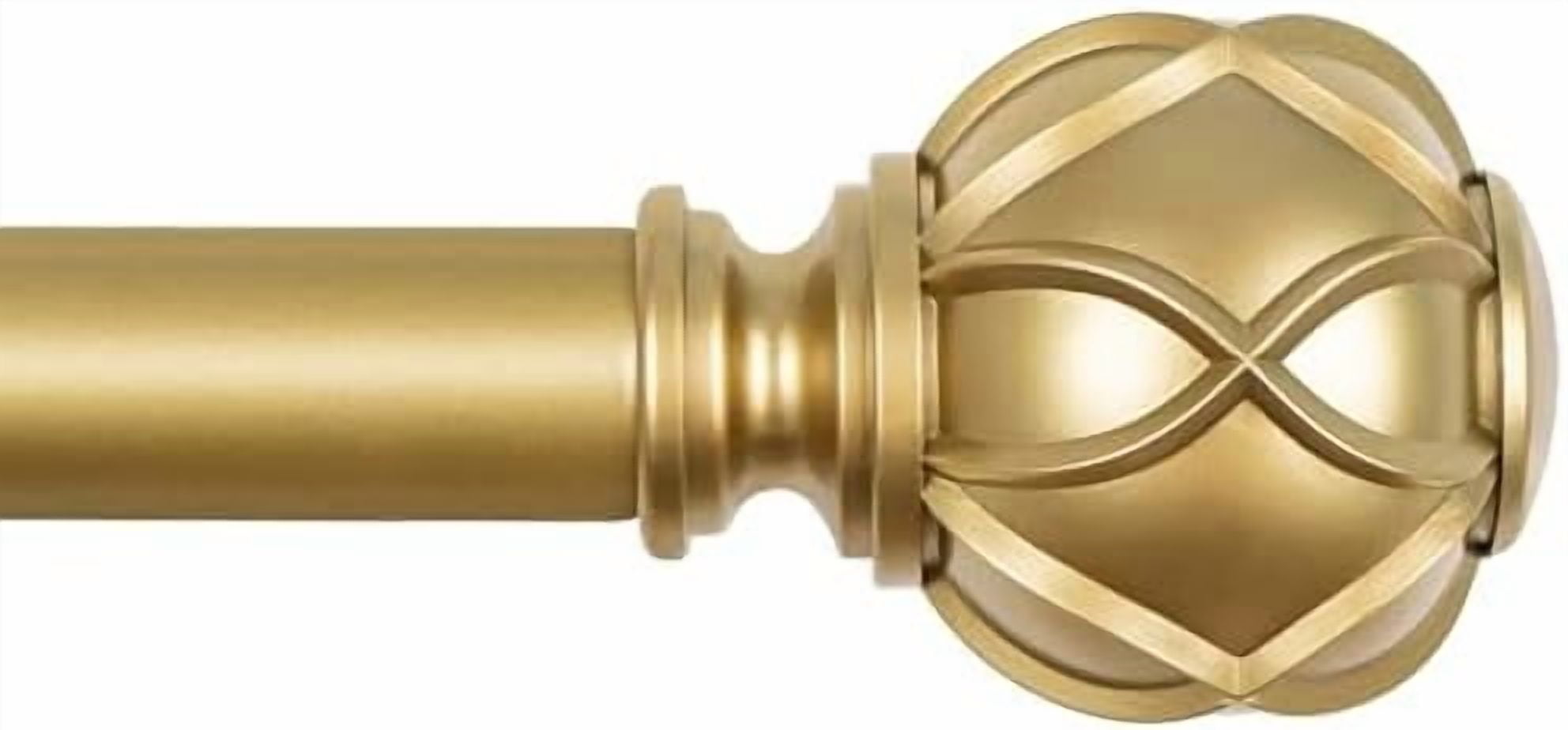 Curtain Rods for Windows 66 to 120 Inch, 7/8 Inch Gold Heavy Duty ...