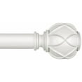 Curtain Rods for Windows 66 to 120 Inch, 7/8 Inch White Heavy Duty ...