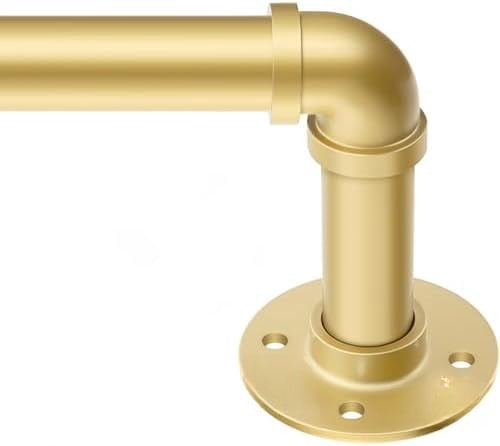 Curtain Rods for Windows 72 to 144, 1 Inch Industrial Wrap Around ...