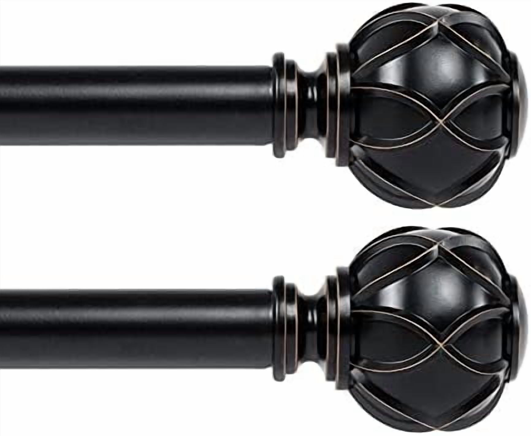 Curtain Rods for Windows 72 to 144 Inches (6-12ft) Long Heavy Duty ...