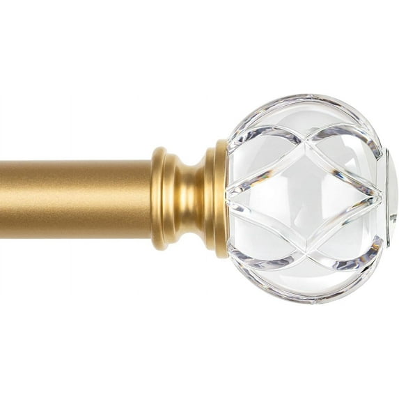 Curtain Rods for 48 to 84(4-7 ), 1 Inch Luxury Decorative Curtain Rod ...