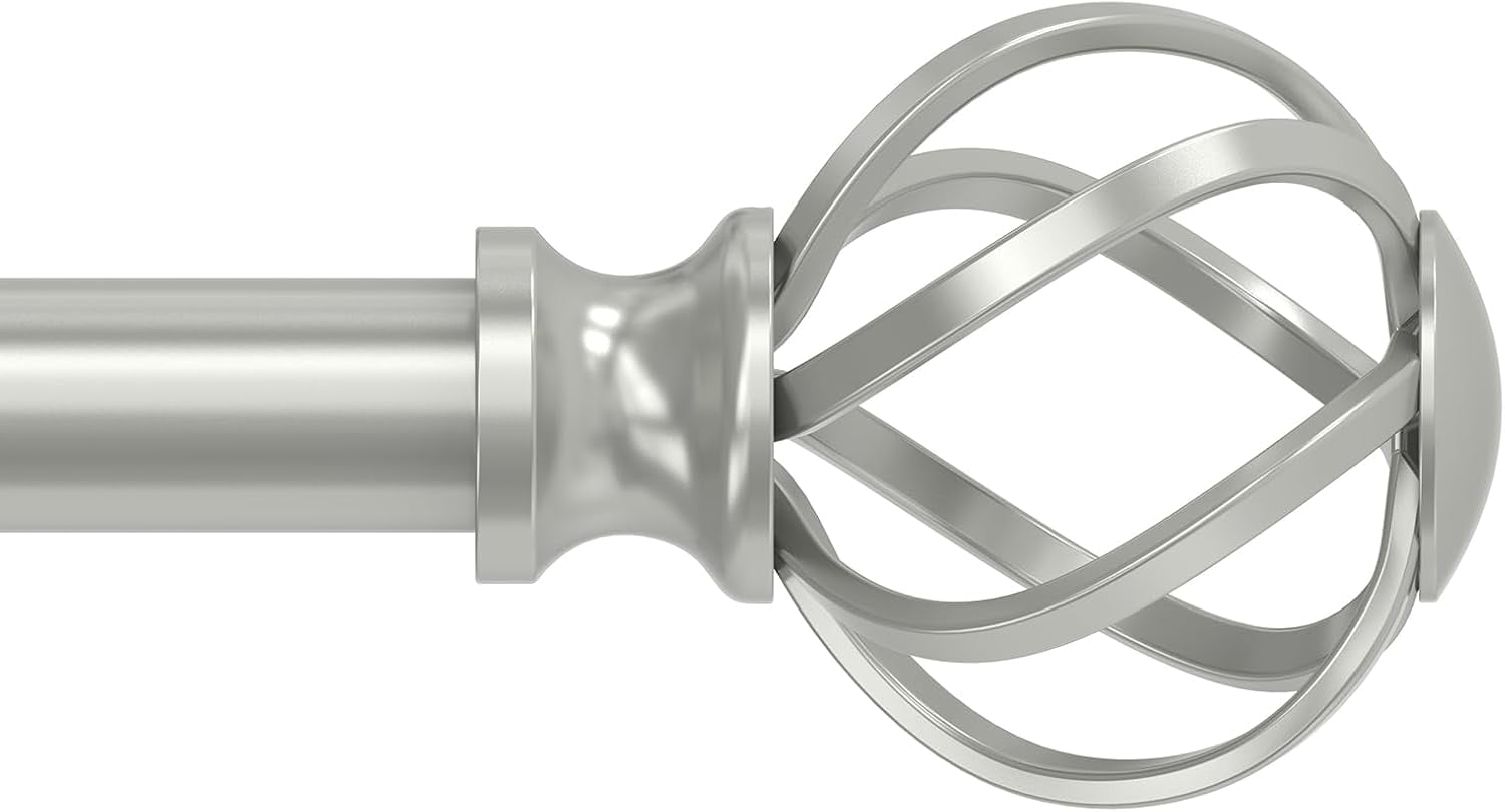 Curtain Rods for Windows 18 to 45 Inch(1.5-3.75 Feet),3/4" Diameter ...