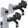 Curtain Rods for Windows 2 Pack 36-124 inch, 5/8 inch Matte Black ...