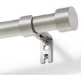 Curtain Rods for Windows 32 to 72, Brushed Nickel Curtain Rod ...