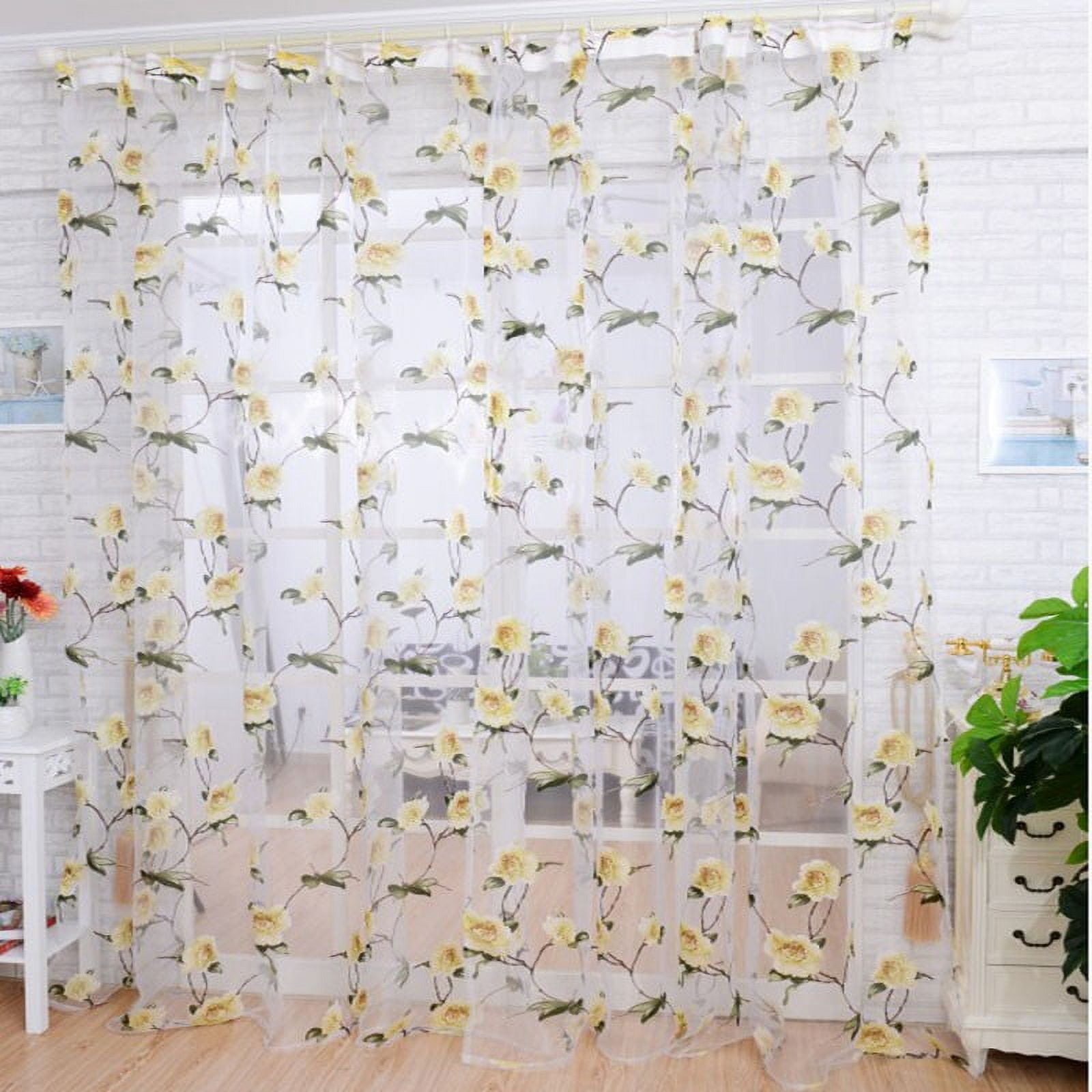 Curtain,Screens Brilliant Tulle Curtain Cover Balcony Sheer Window ...