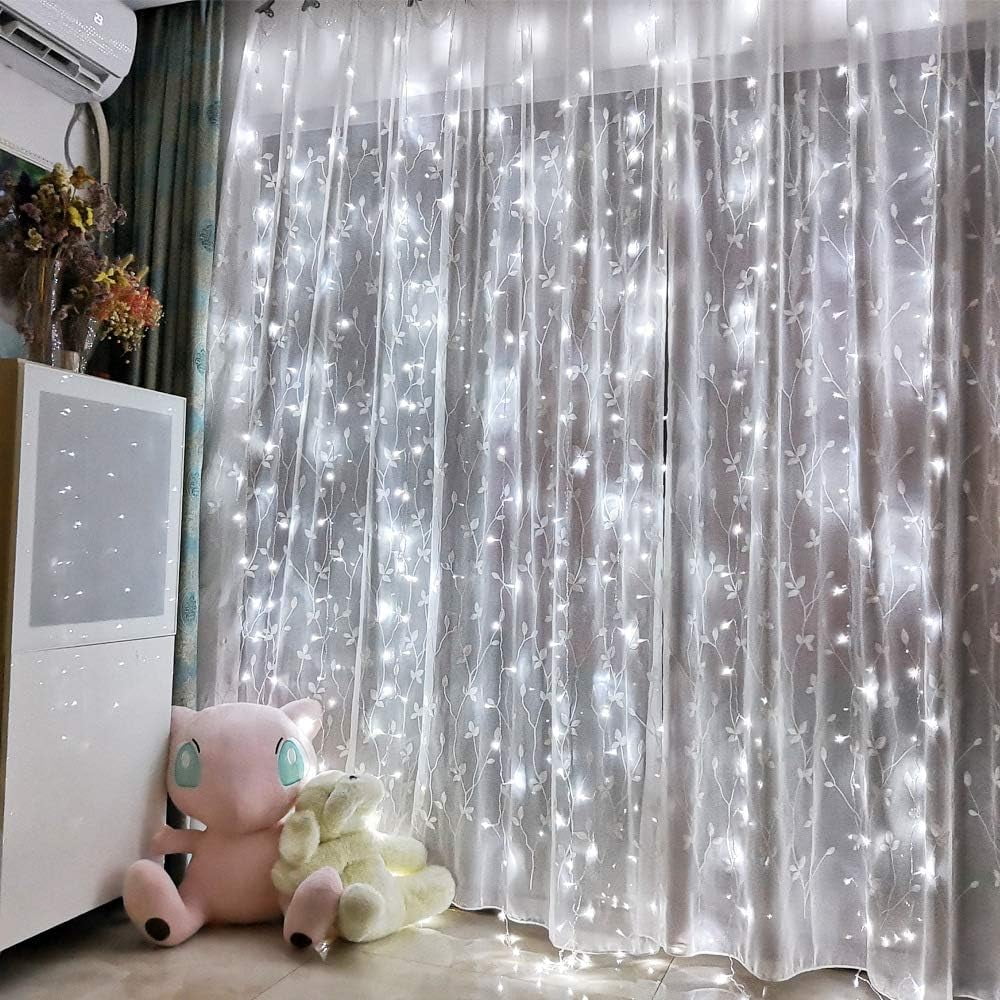 Curtain String Lights with Remote for Wedding Party Festive Season ...