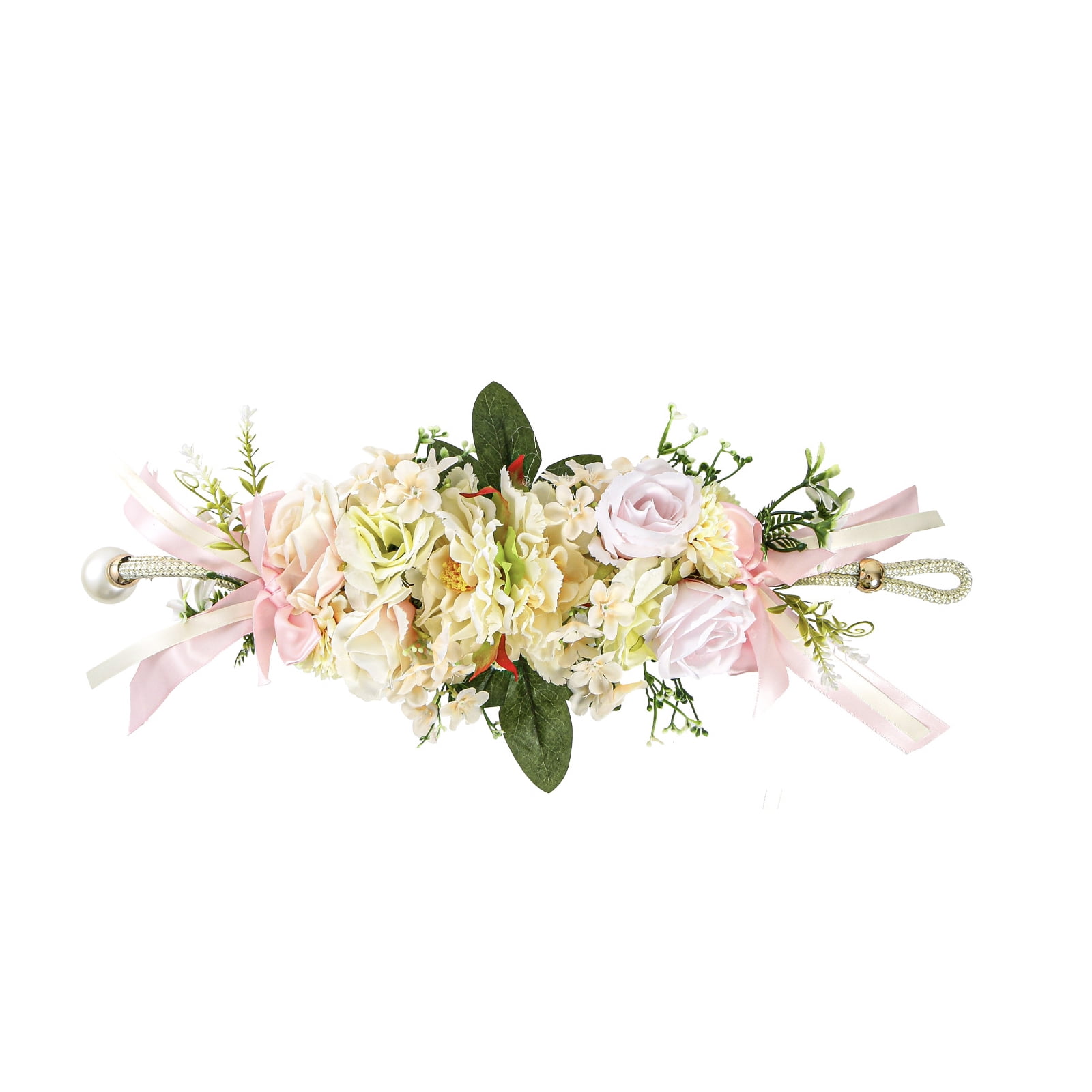 Curtain Tie Back With Floral Fabric, Simulation Flower Tie, Sheer ...