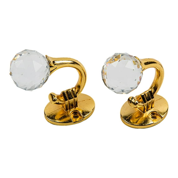 Curtain Tie Backs,2 PCS Alloy Curtain Holdbacks Back Hooks Wall Mounted ...