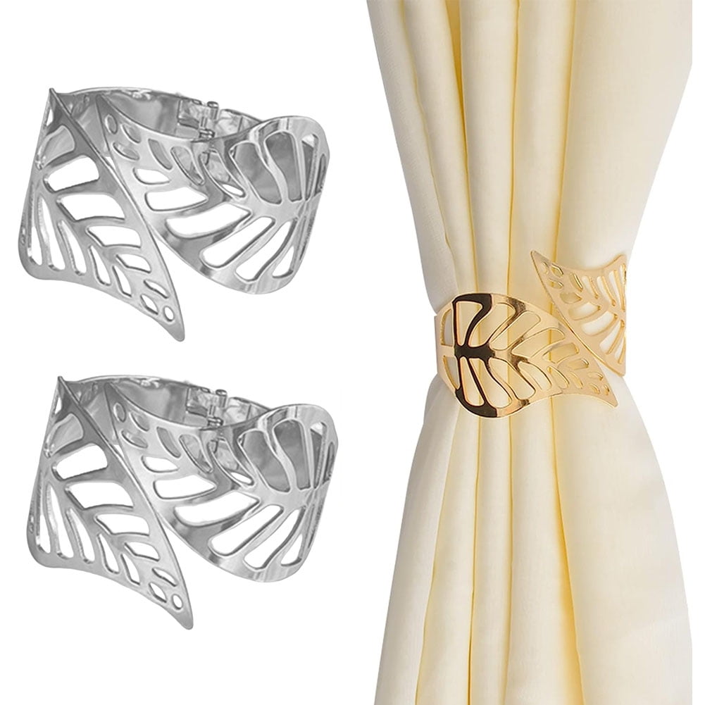 Curtain Tie Backs, 2Pcs Metal Creative Curtain Rope Buckles Decorative ...