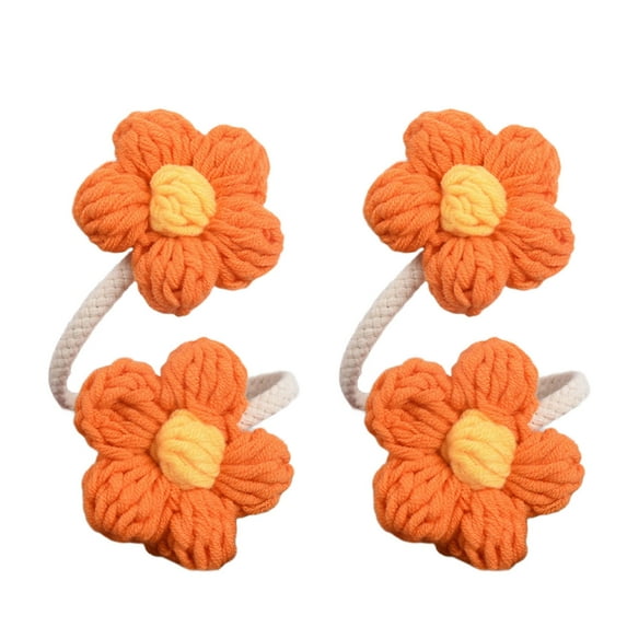 Curtain Tiebacks Flower Window Curtain Bind Clips Decorative Curtains ...