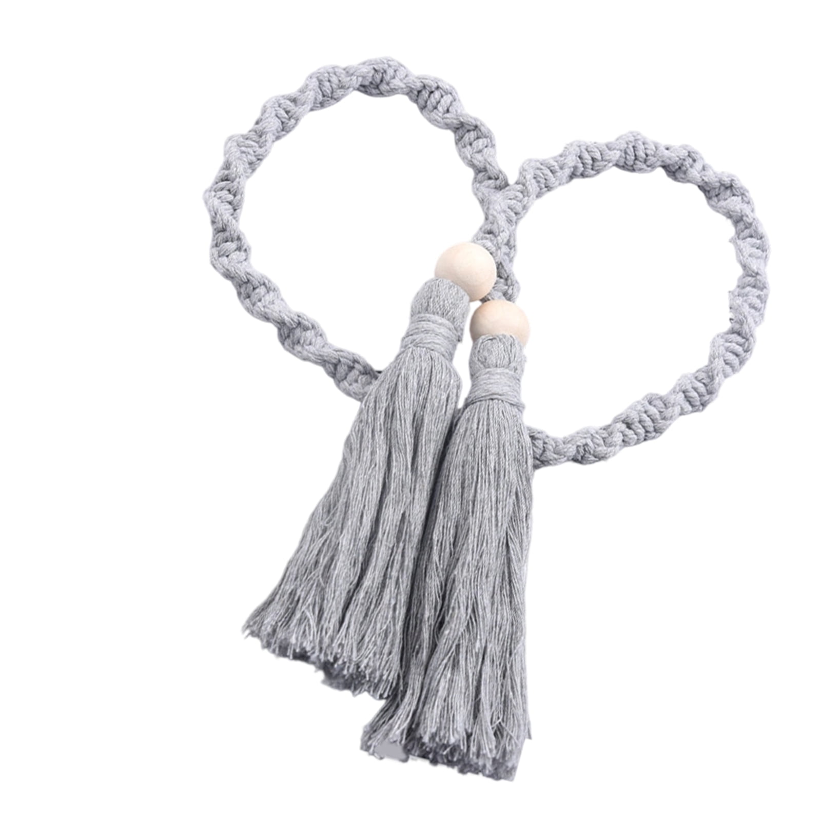 Curtain Tiebacks Handmade Braided Rope Knot Drape Tie Backs Decorative ...