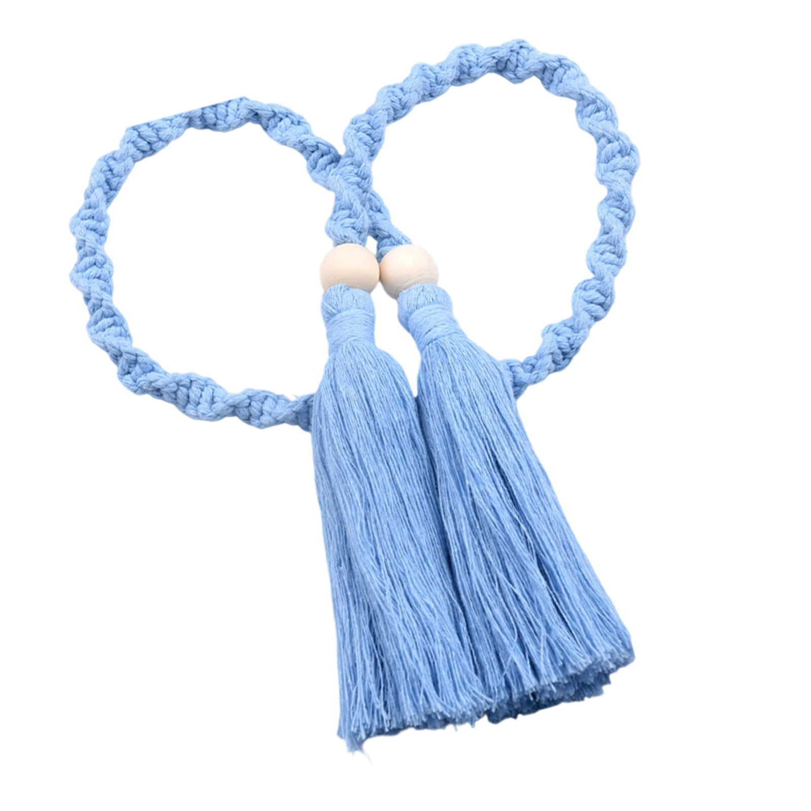 Curtain Tiebacks Handmade Braided Rope Knot Drape Tie Backs Decorative ...
