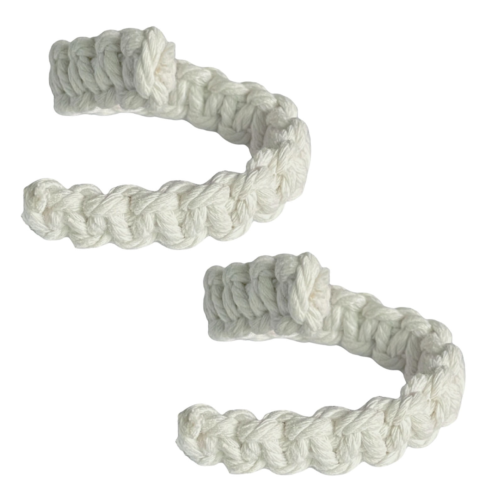 Curtain Tiebacks Handwoven Cot Ton & Jute Rope (Brown/Beige) Adjustable ...