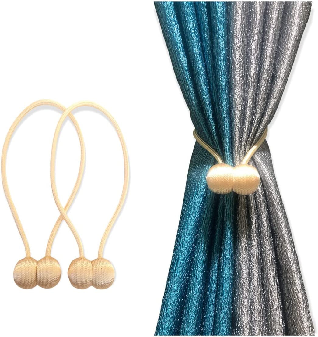 Curtain Tiebacks, Holdbacks, Hooks for Drapes, Magnetic Curtain Tie ...