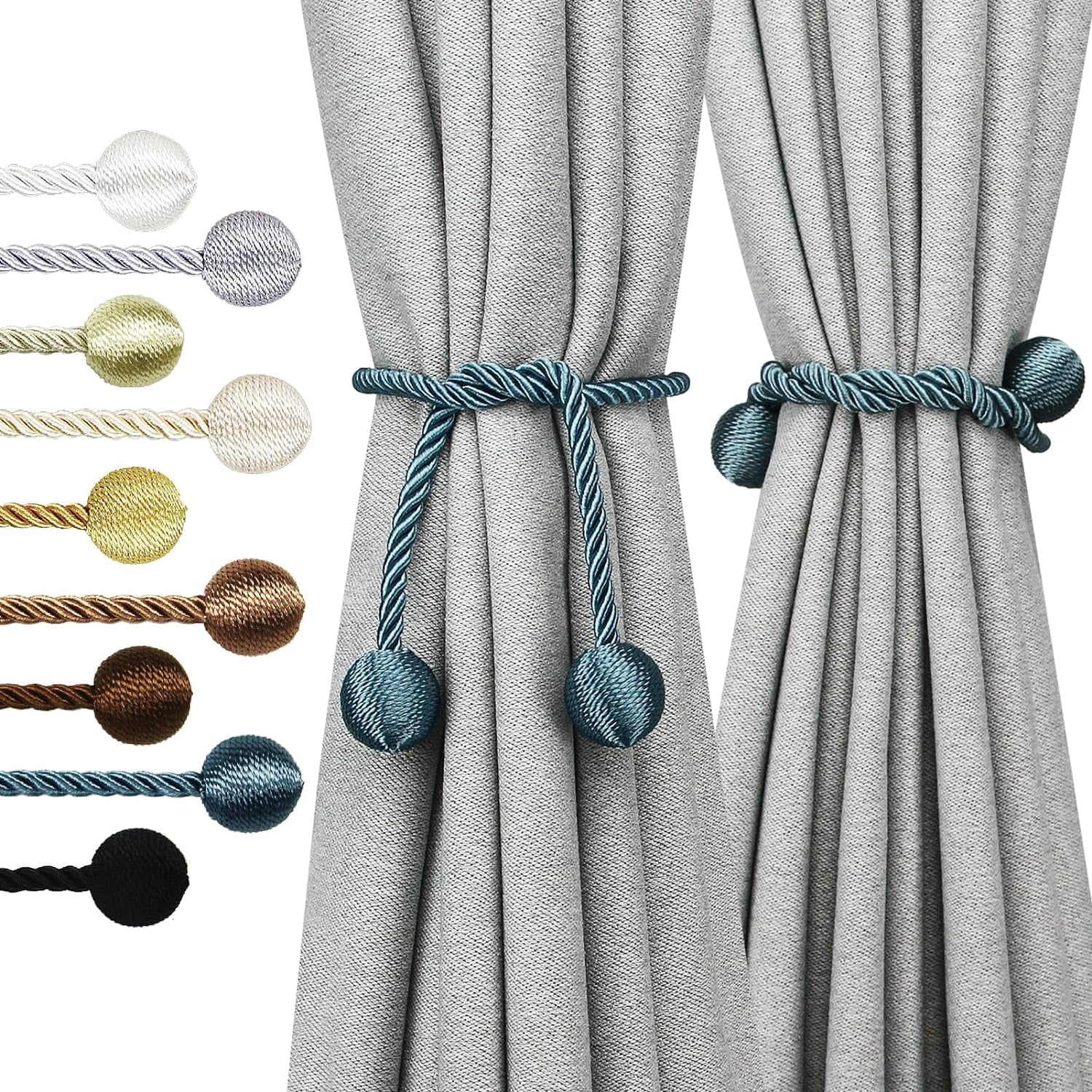 Curtain Tiebacks Outdoor Elegant Decorative Tie Backs Modern Rope ...