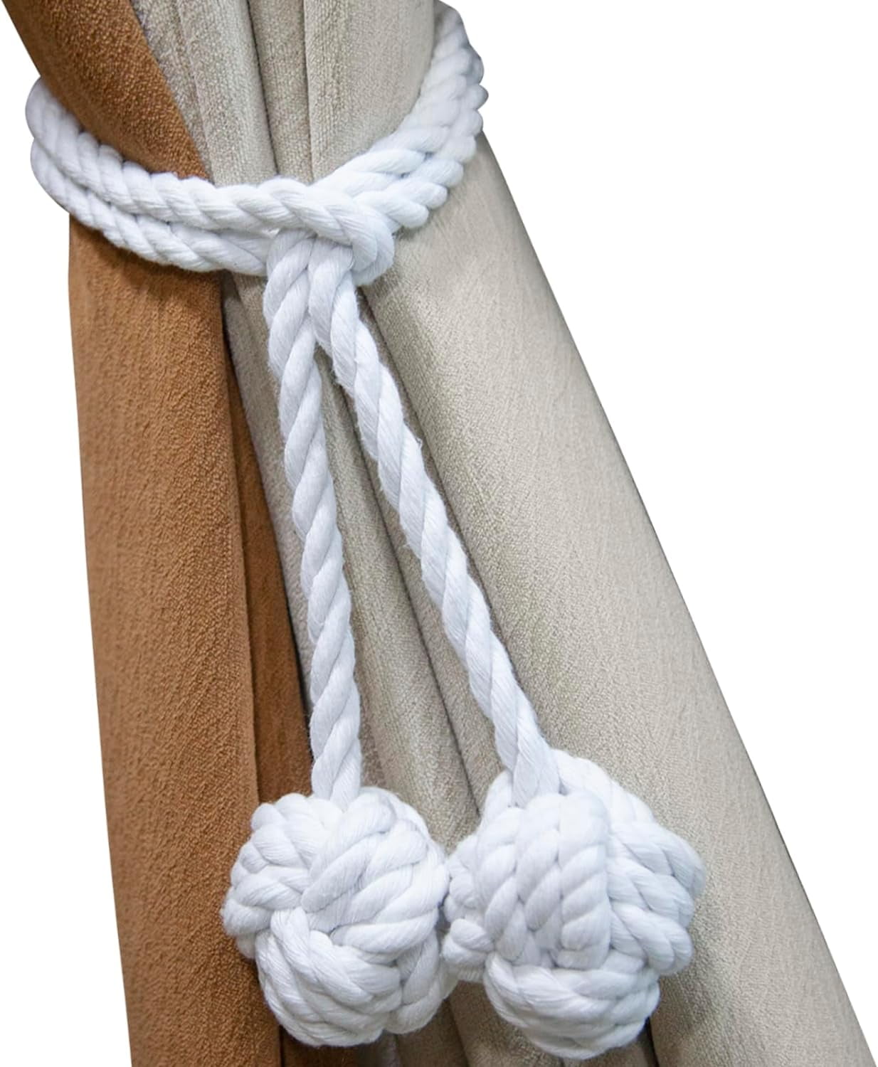 Curtain Tiebacks Rope - Premium Natural Cotton Outdoor Curtain Ties ...
