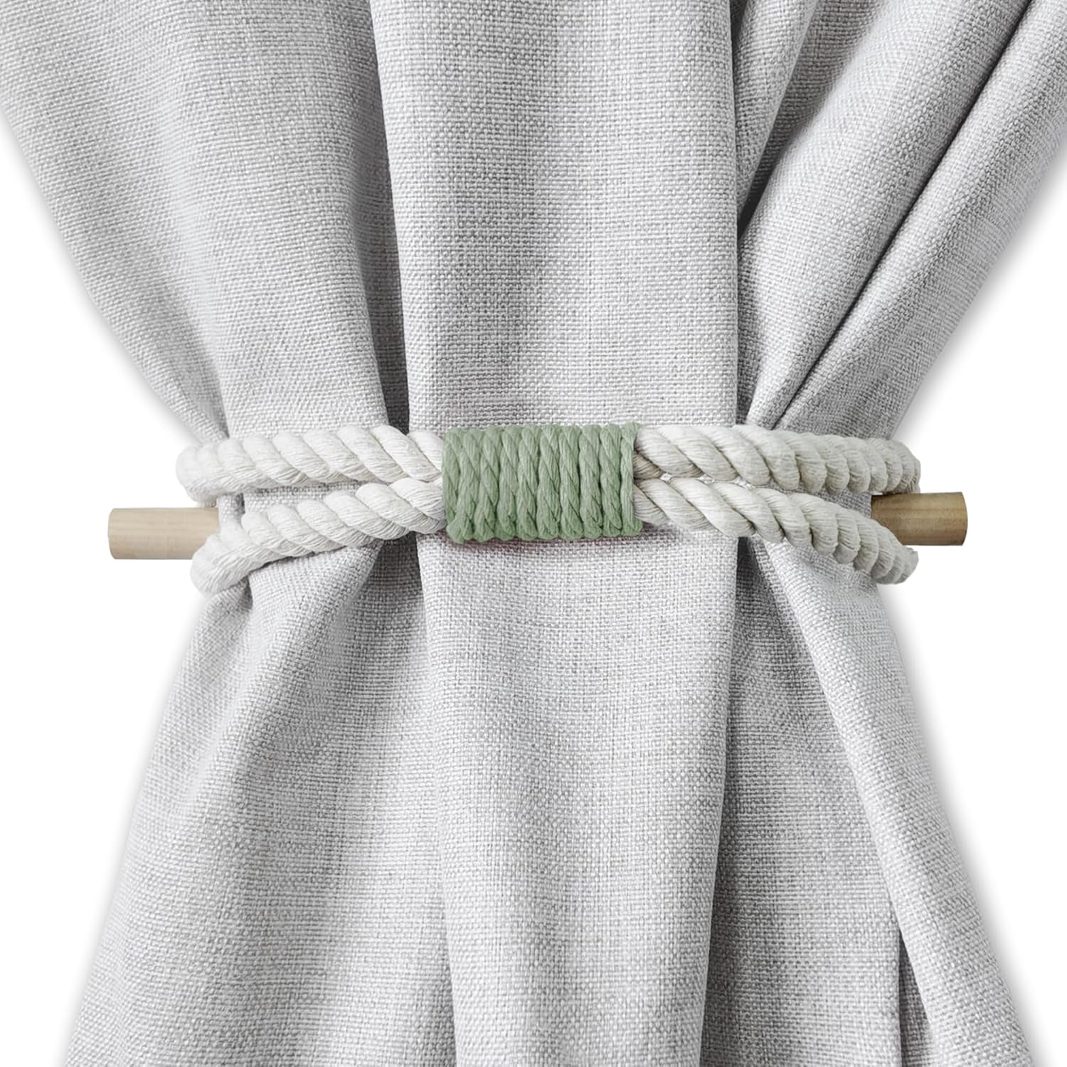 Curtain Tiebacks Rustic Holdbacks for Drapes, Farmhouse Tie Backs for ...