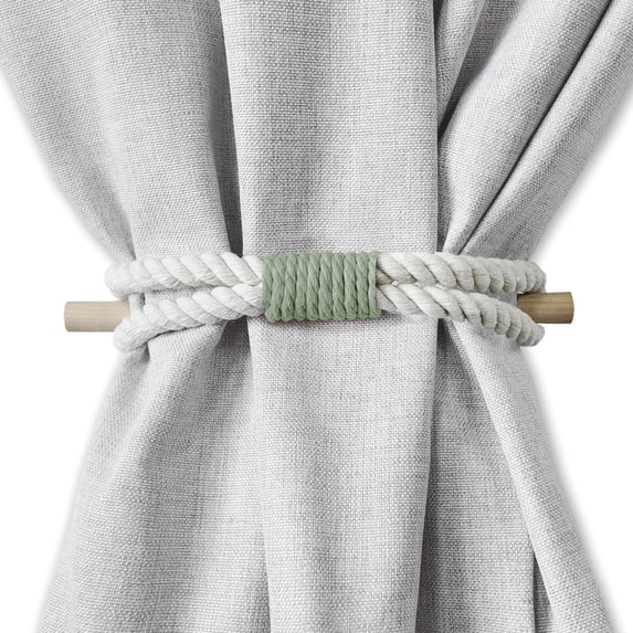 Curtain Tiebacks Rustic Holdbacks for Drapes, Farmhouse Tie Backs for ...