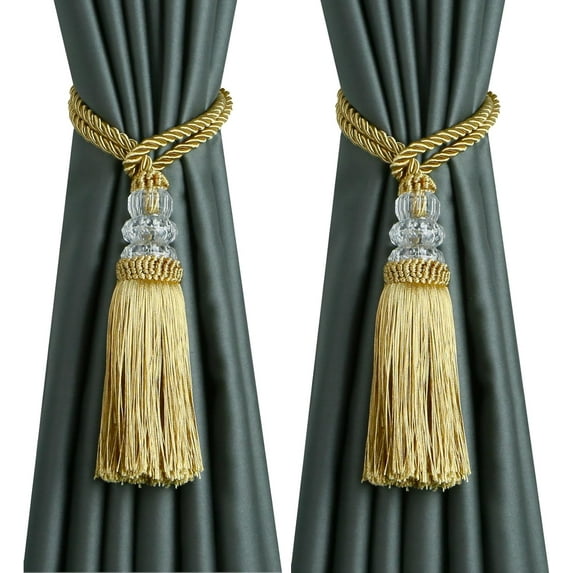 Curtain Tiebacks with Tassel, Outdoor Elegant Decorative Curtain ...