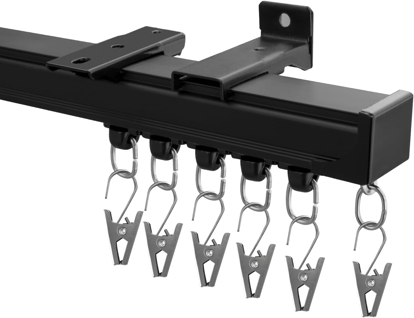 Curtain Track Ceiling Mount heavy duty sliding Curtains Tracks rails ...