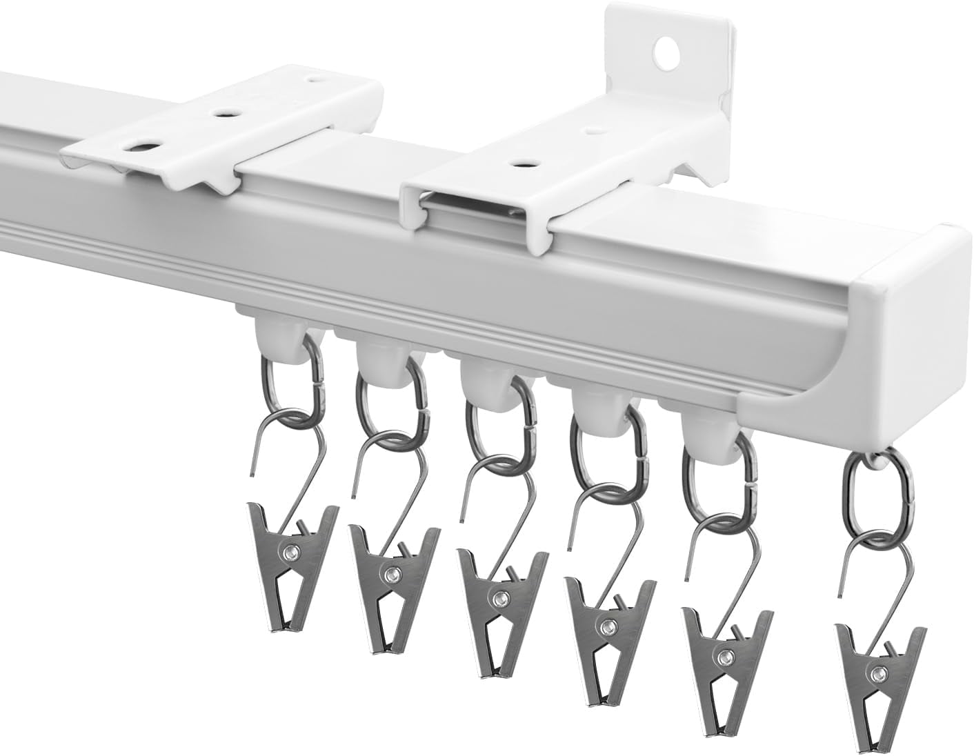 Curtain Track Ceiling Mount heavy duty sliding Curtains Tracks rails ...