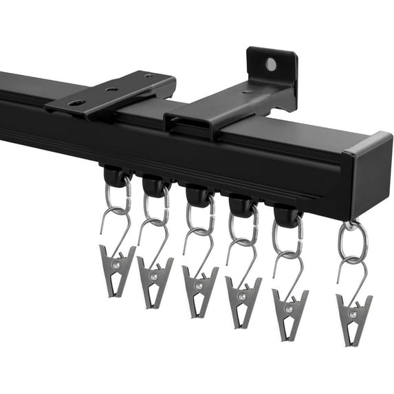 Curtain Track Ceiling Mount heavy duty sliding Curtains Tracks rails ...