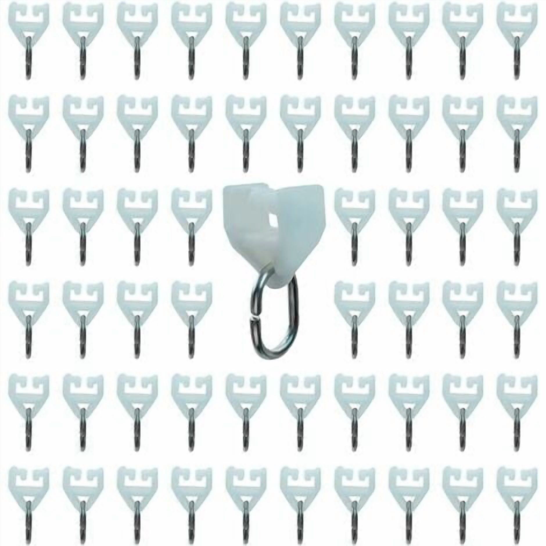 Curtain Track Rollers-80pcs Outdoor Rail Curtain Hook Rail Slider ...