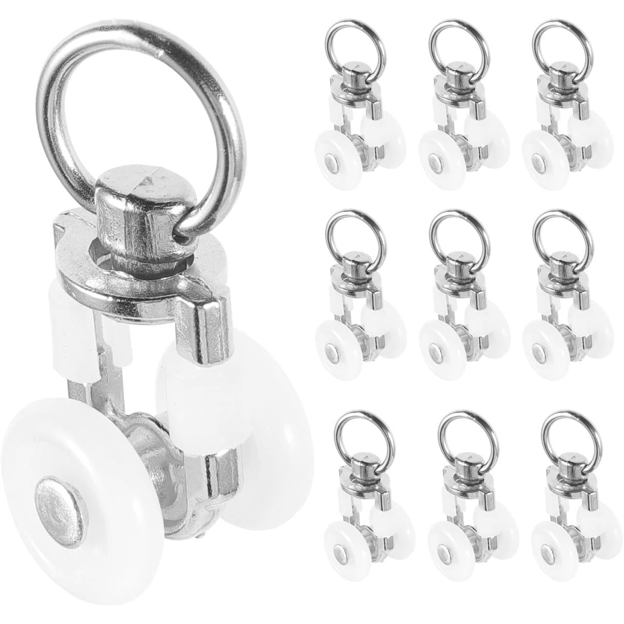 Curtain Track Rollers, Ceiling Mount, Rail Pulleys Runners for Room and ...