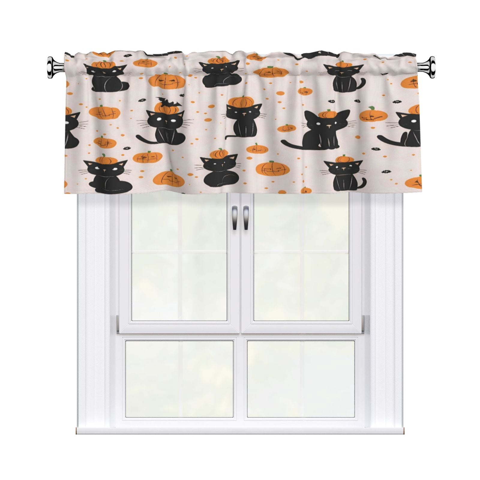 Curtain Valance 54x18in Light Filtering Short Window Valance For ...