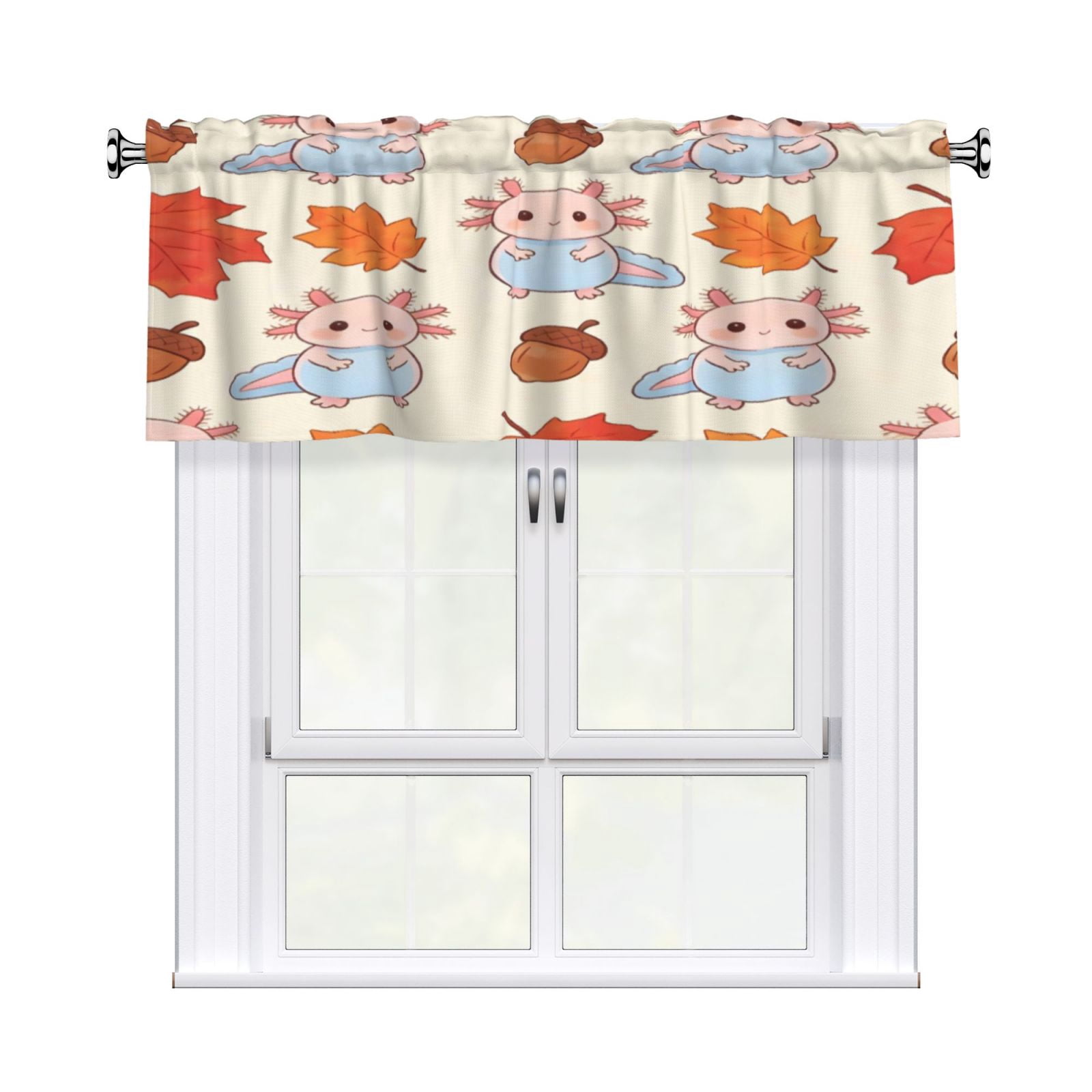 Curtain Valance 54x18in Light Filtering Short Window Valance For ...