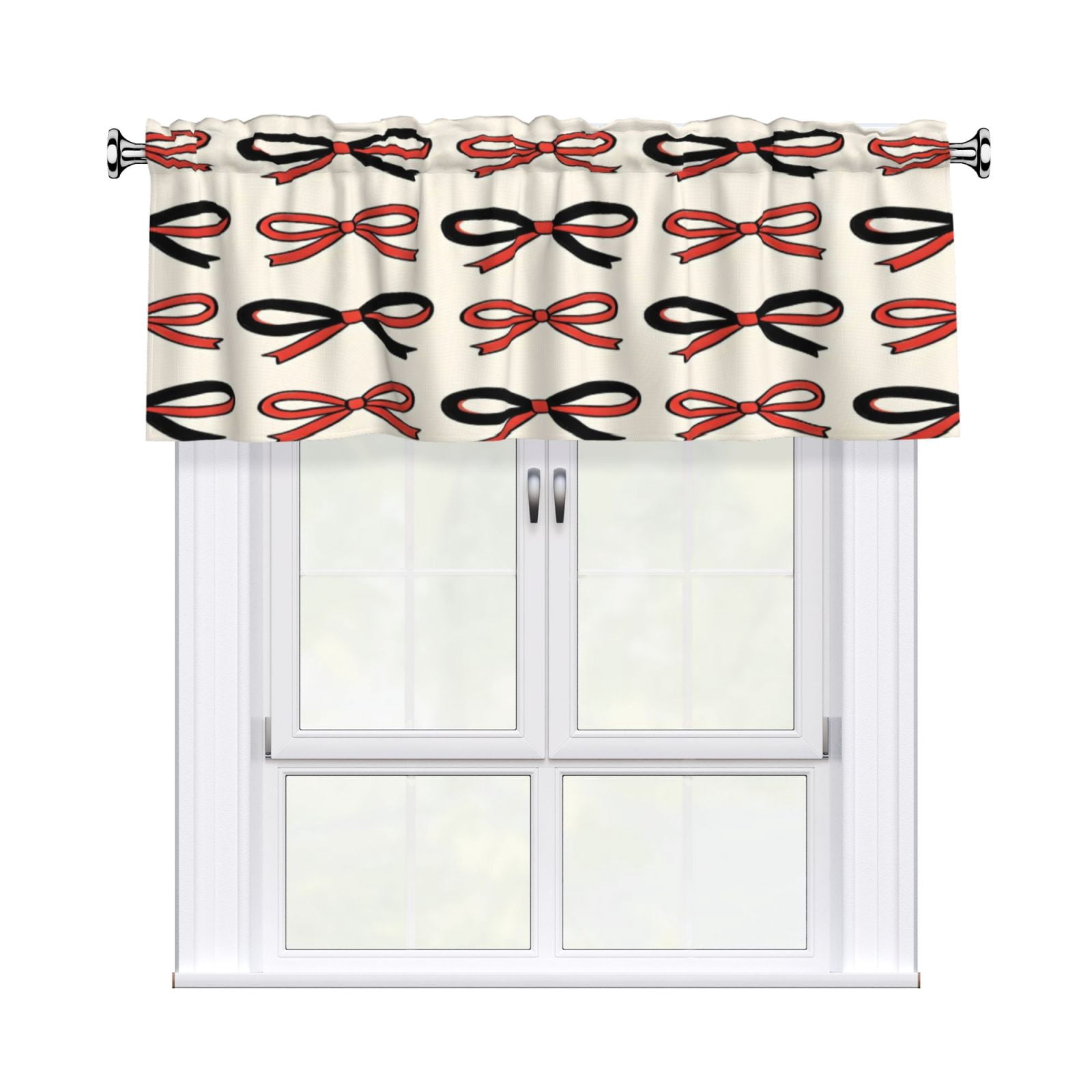 Curtain Valance 54x18in Light Filtering Short Window Valance For ...