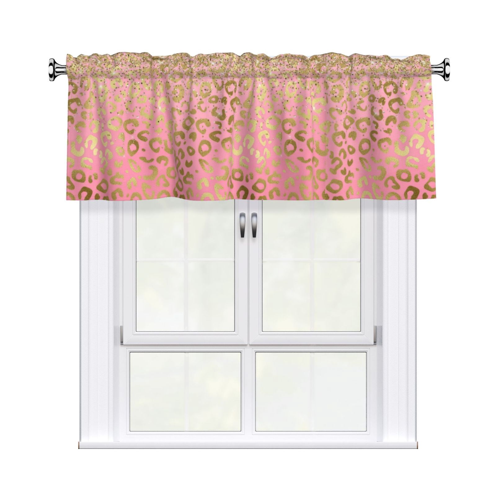 Curtain Valance 54x18in Rod Through The Short Curtain For Bedroom ...