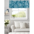 Curtain Valance for Windows, Blue Ocean Abstract Starfish Kitchen ...