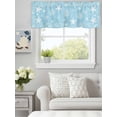 Curtain Valance for Windows, Coastal Ocean Starfish Shell Kitchen ...