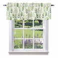 Curtain Valance for Windows, Country Green Leaves Herb Kitchen Valances ...